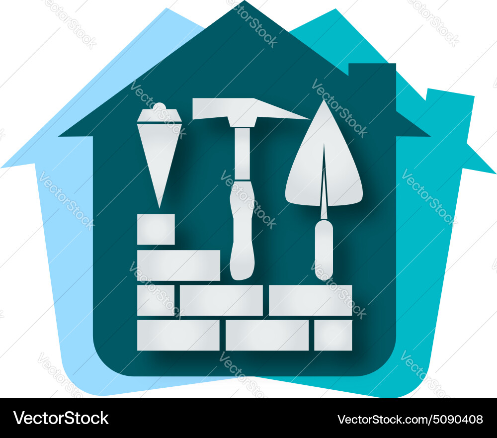 Construction houses Royalty Free Vector Image - VectorStock