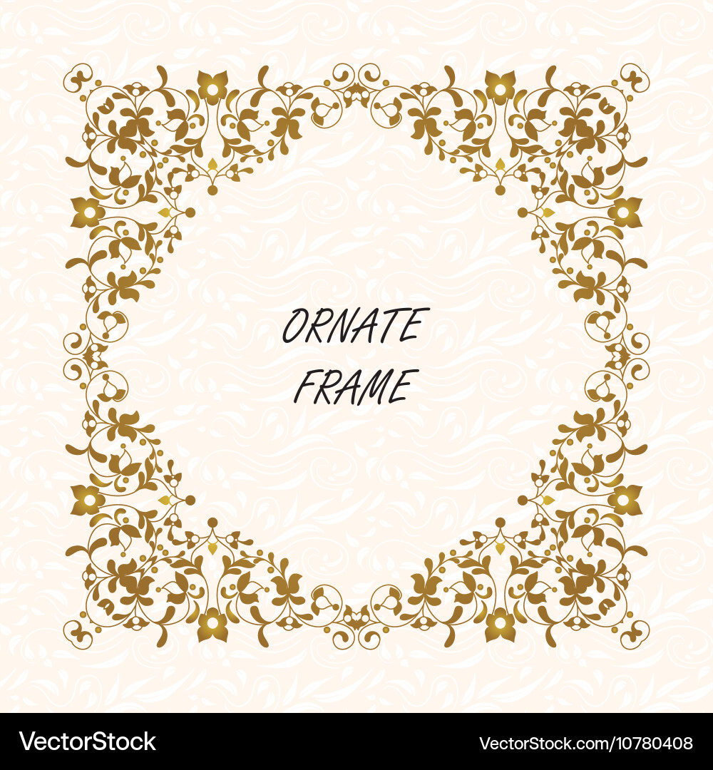 Decorative frame elegant element Royalty Free Vector Image