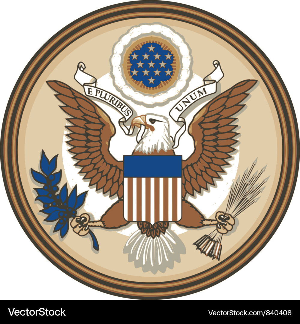 Great seal of usa Royalty Free Vector Image - VectorStock
