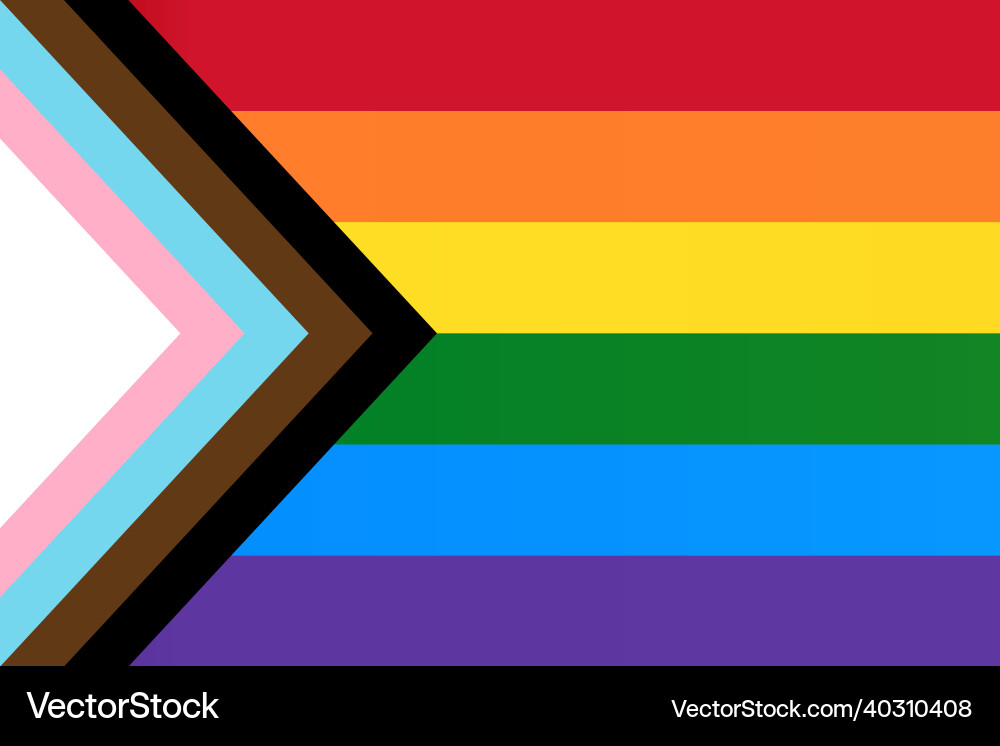 LGBTQ Pride Rainbow Flag Royalty Free Vector Image