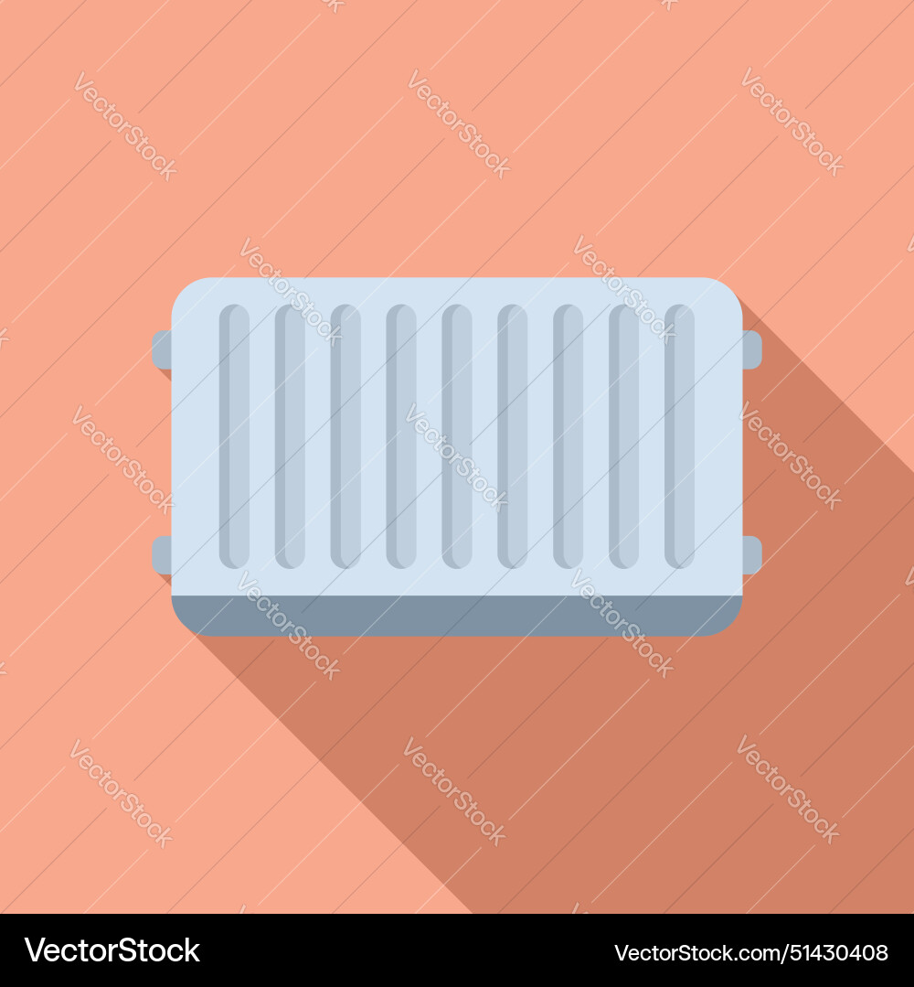 Modern radiator icon on warm background Royalty Free Vector