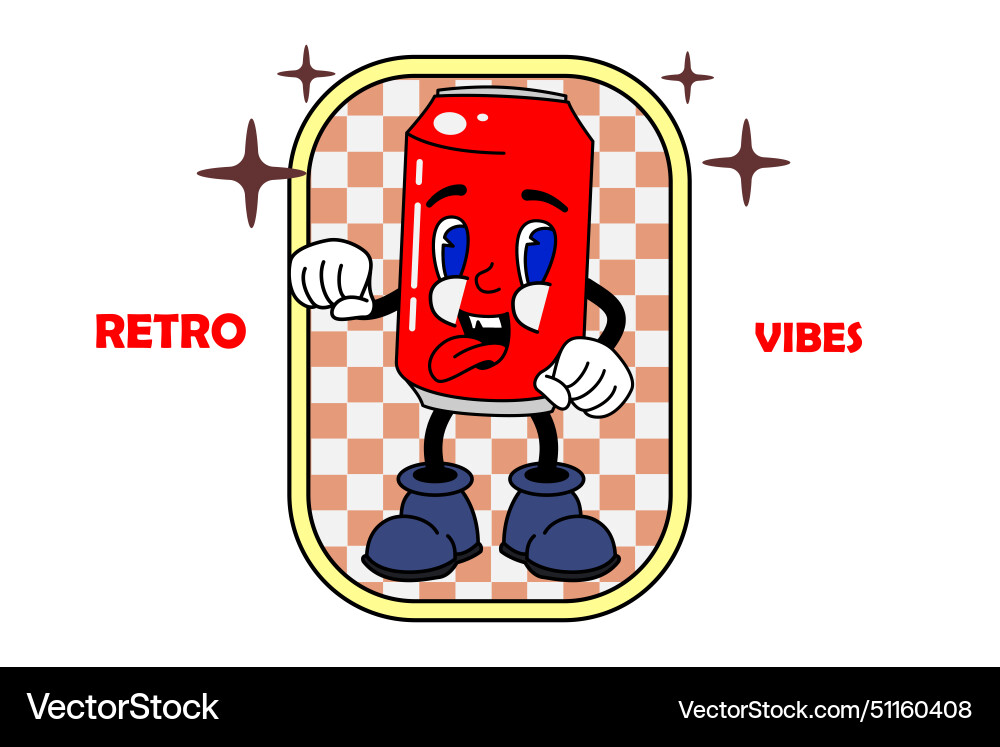 Retro vintage cartoon mascot oldiest Royalty Free Vector