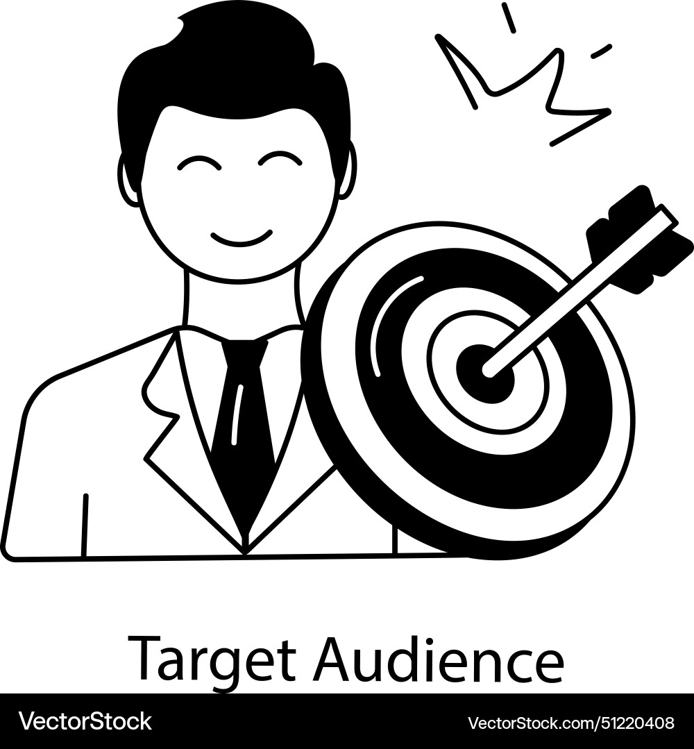 Target audience Royalty Free Vector Image - VectorStock