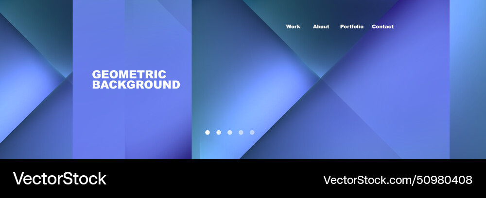 Triangle minimal web site page background design Vector Image