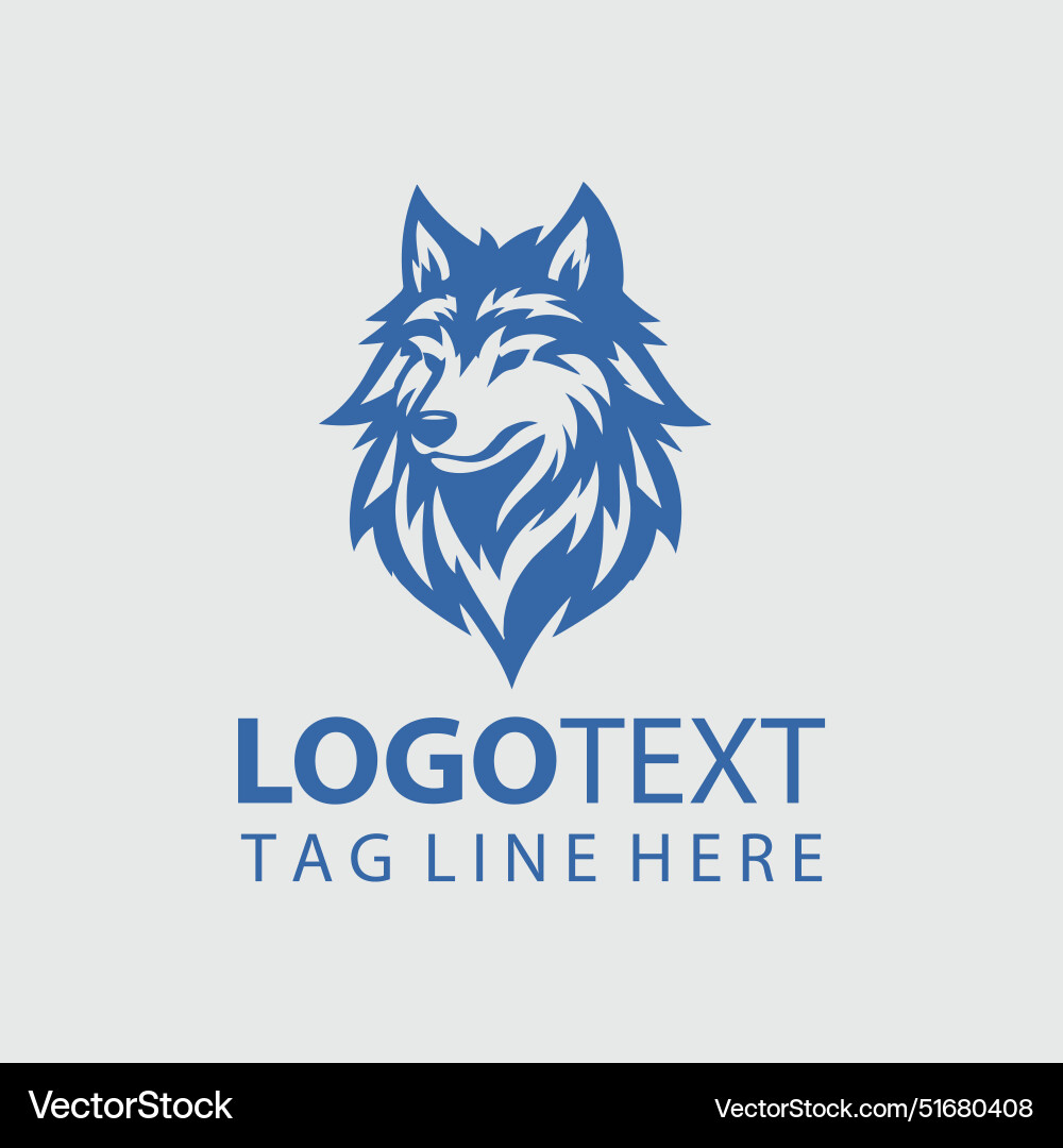 Wolf logo Royalty Free Vector Image - VectorStock