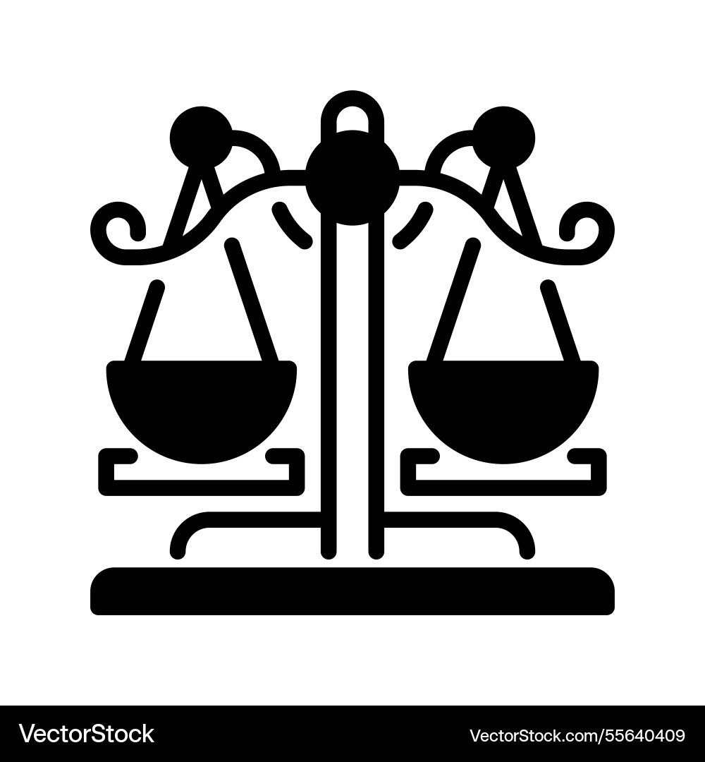 Fairness line icon universal creative premium Vector Image