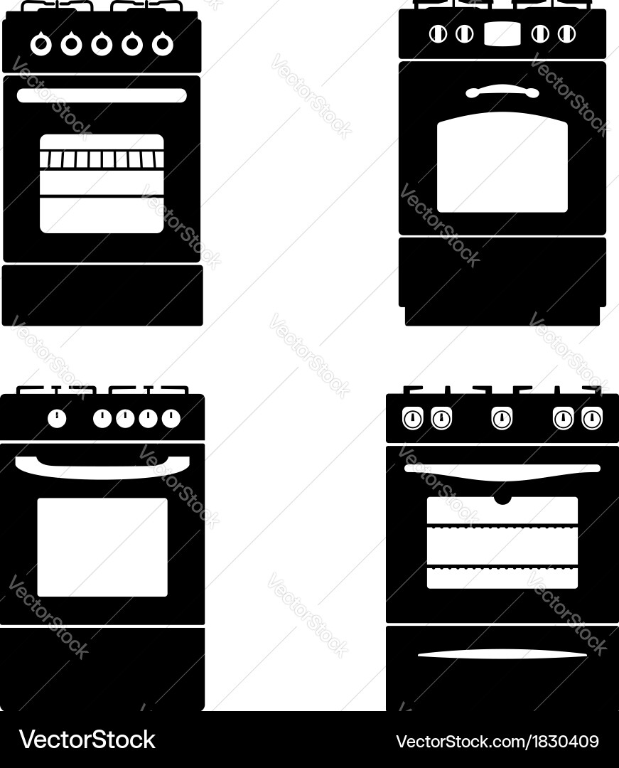 Gas stove Royalty Free Vector Image - VectorStock