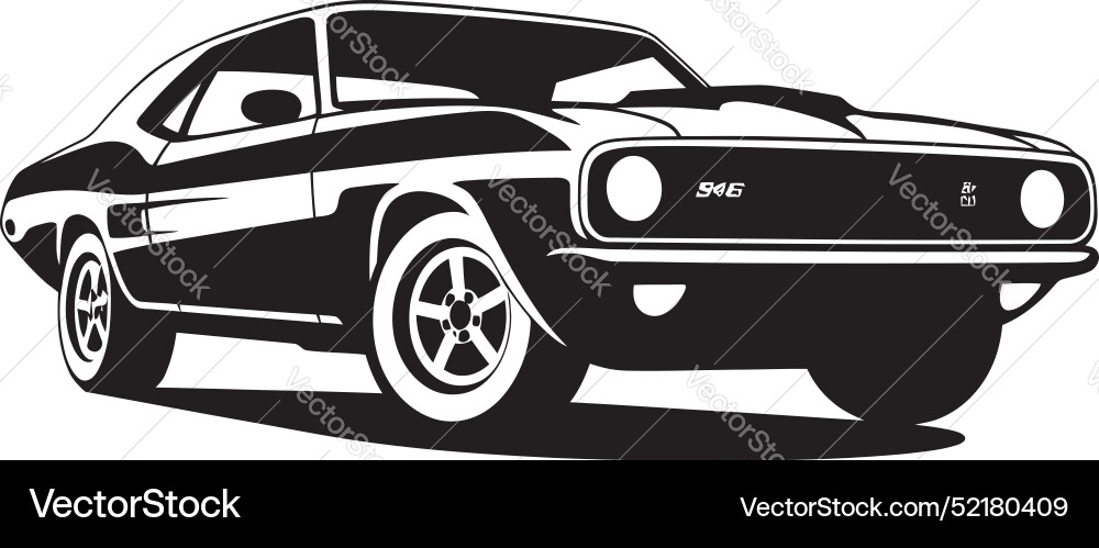 Power and performance muscular american logo Vector Image