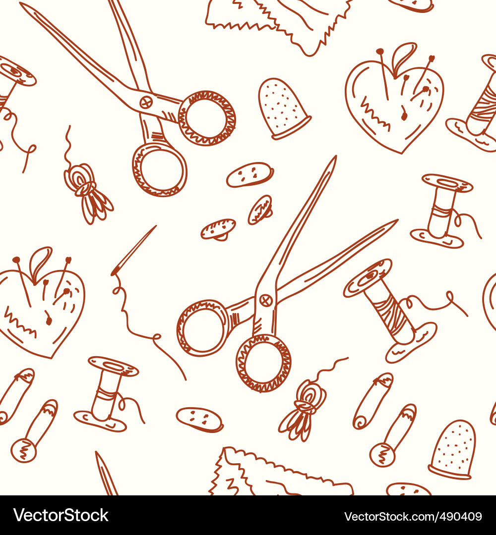 Sewing pattern Royalty Free Vector Image - VectorStock