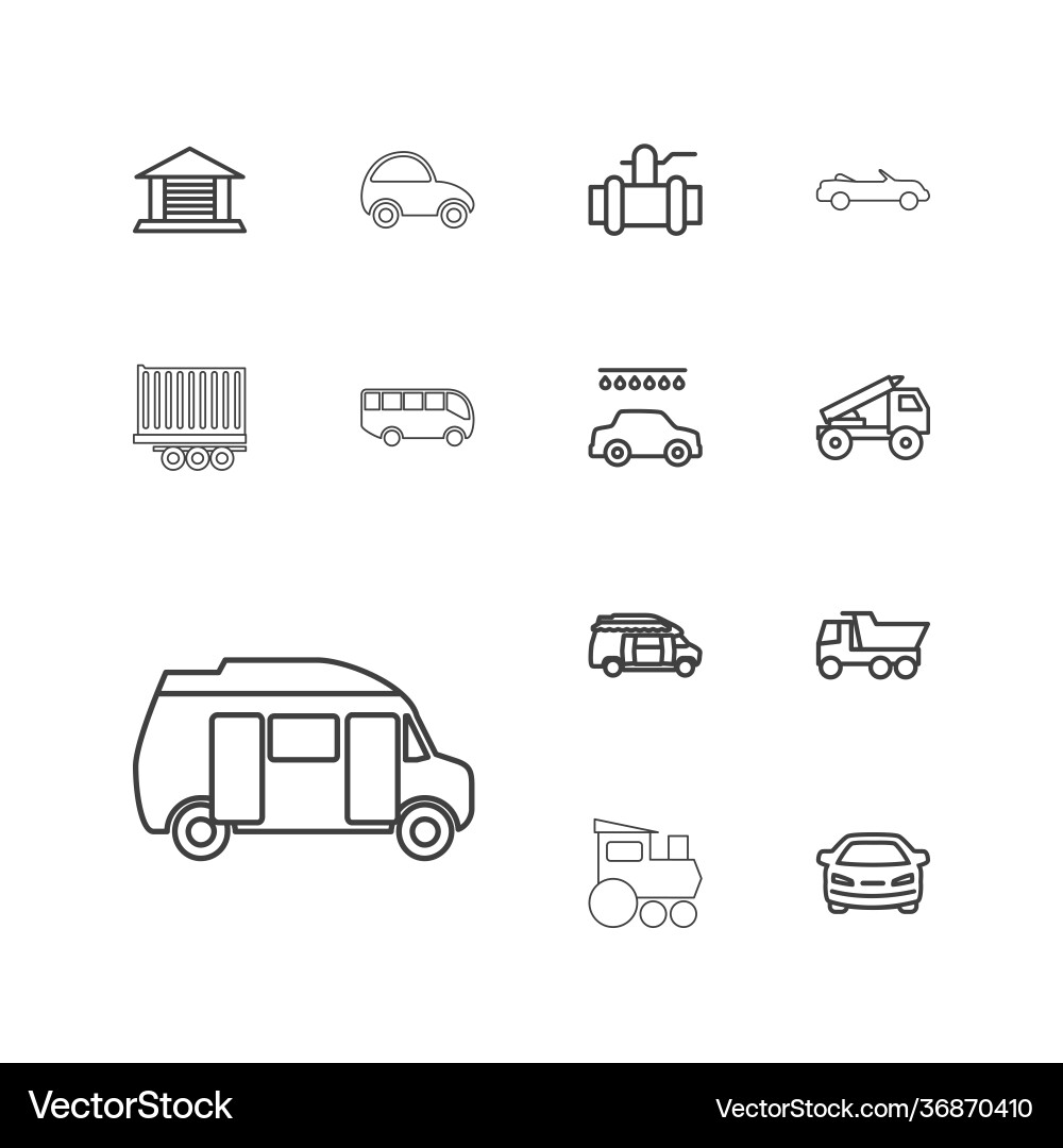 Auto icons Royalty Free Vector Image - VectorStock