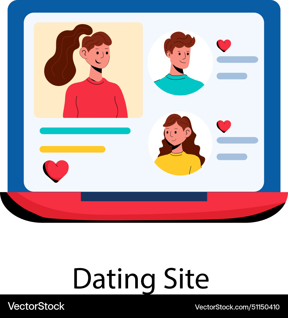 Dating site Royalty Free Vector Image - VectorStock
