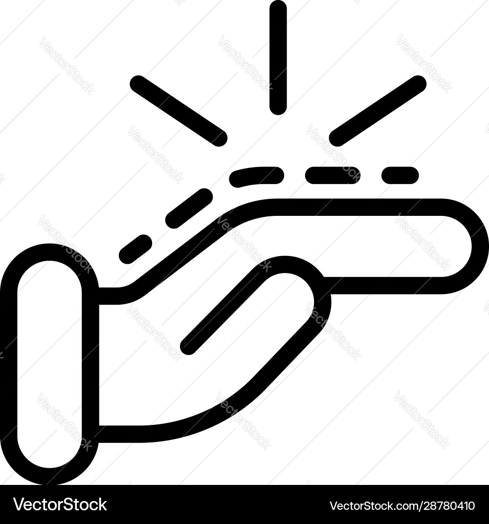 Hand sunscreen icon outline style Royalty Free Vector Image
