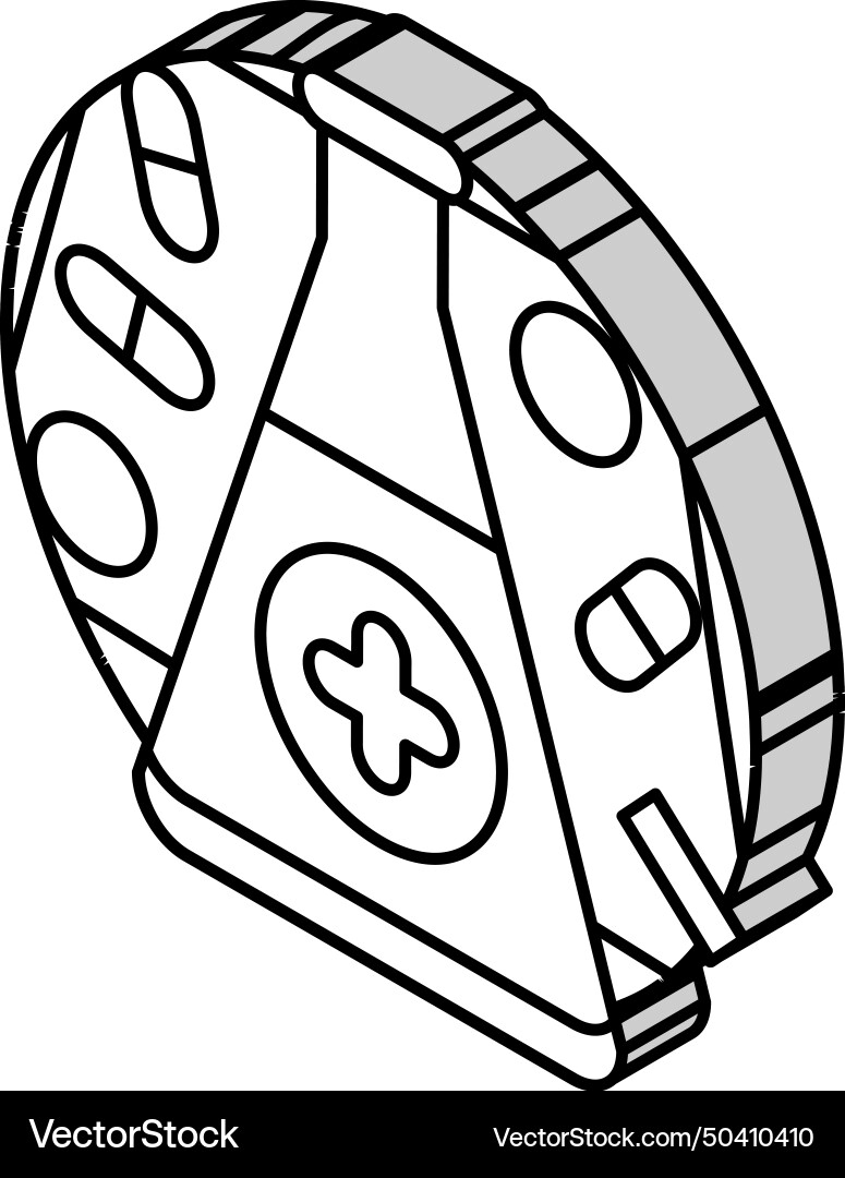 Pharmacology pharmacist isometric icon Royalty Free Vector