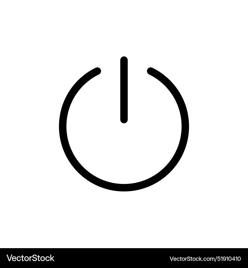 Power button icon perfect for on and off switches Vector Image