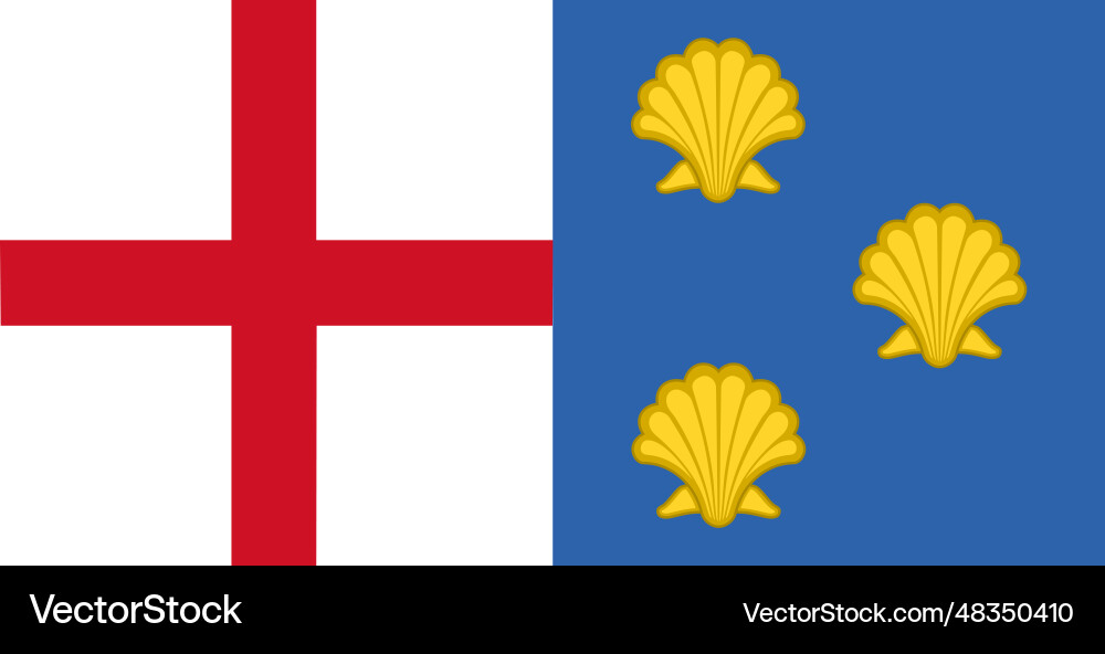 St james church flag Royalty Free Vector Image