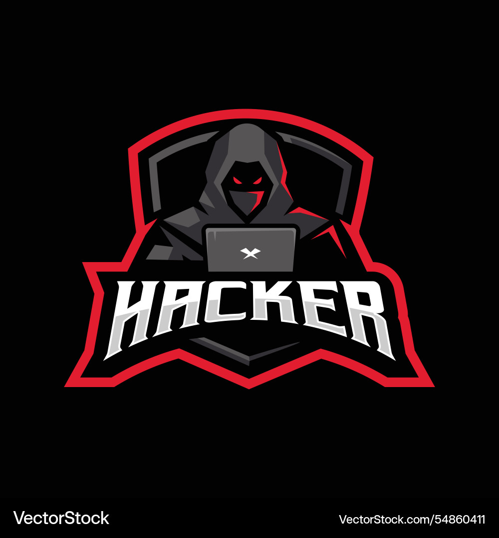 Hacker logo Royalty Free Vector Image - VectorStock