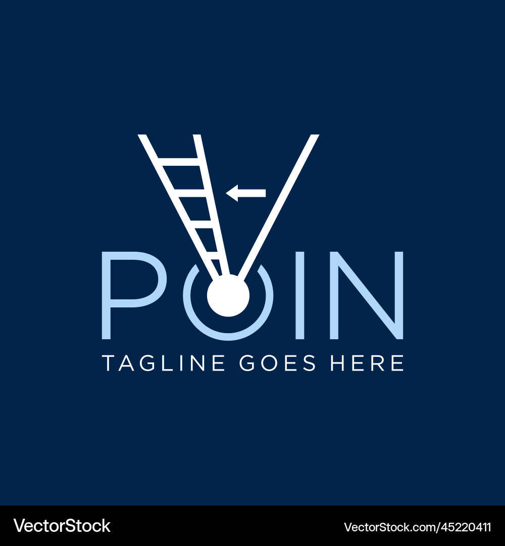 Industrial business point logo Royalty Free Vector Image