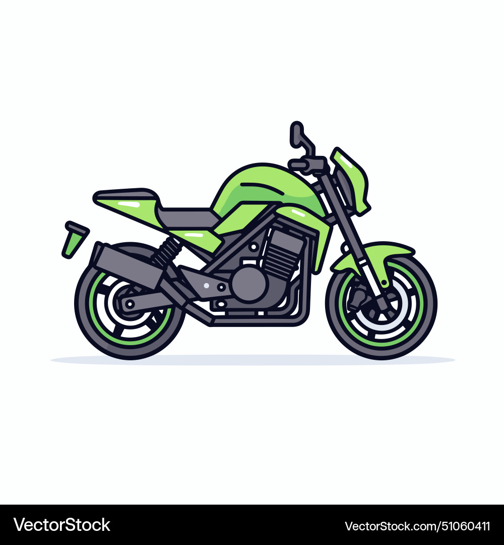 Motorcycle isolated Royalty Free Vector Image - VectorStock