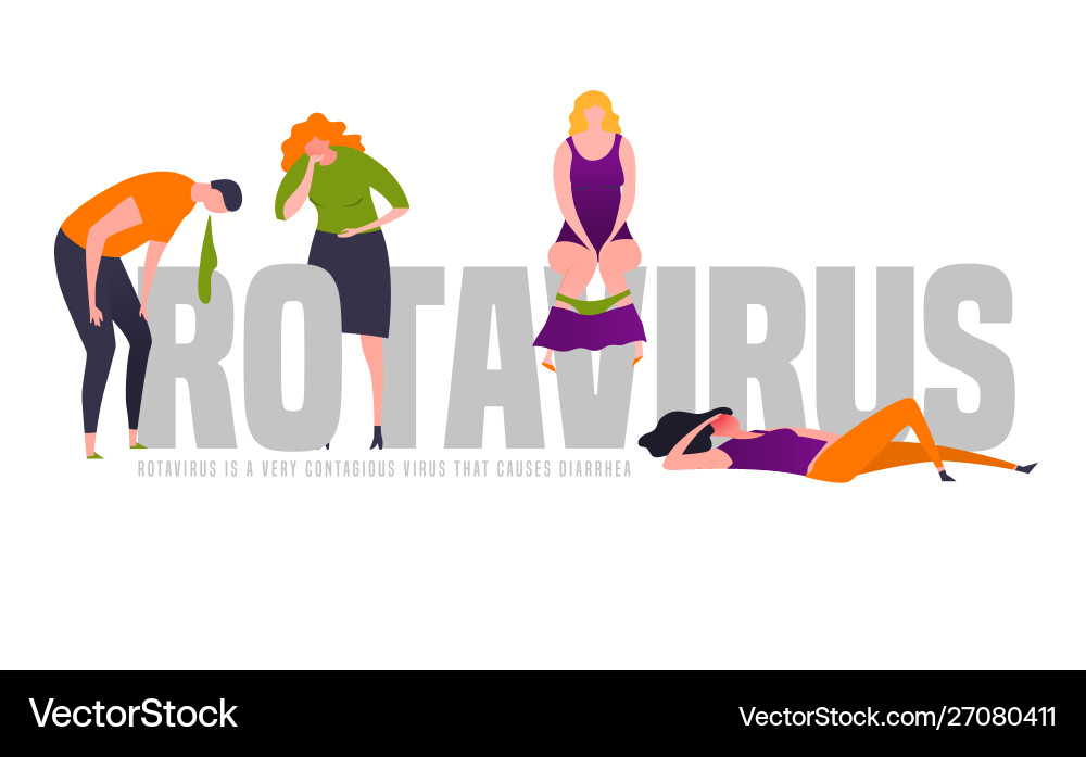 Rotavirus symptoms image Royalty Free Vector Image Rotavirus symptoms image Royalty Free Vector Image