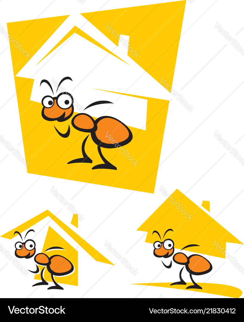 Ant the builder Royalty Free Vector Image - VectorStock