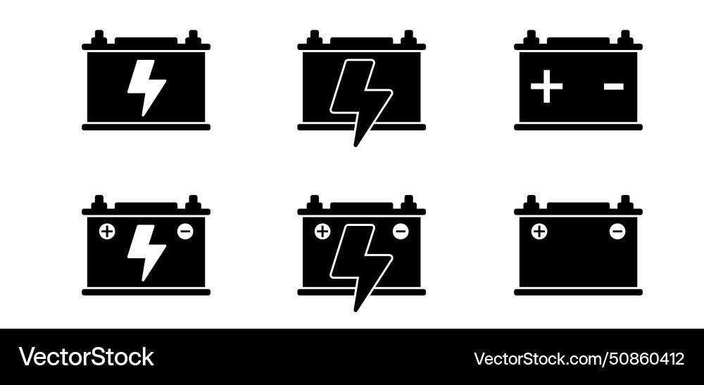 Auto car battery electric lithium pack Royalty Free Vector