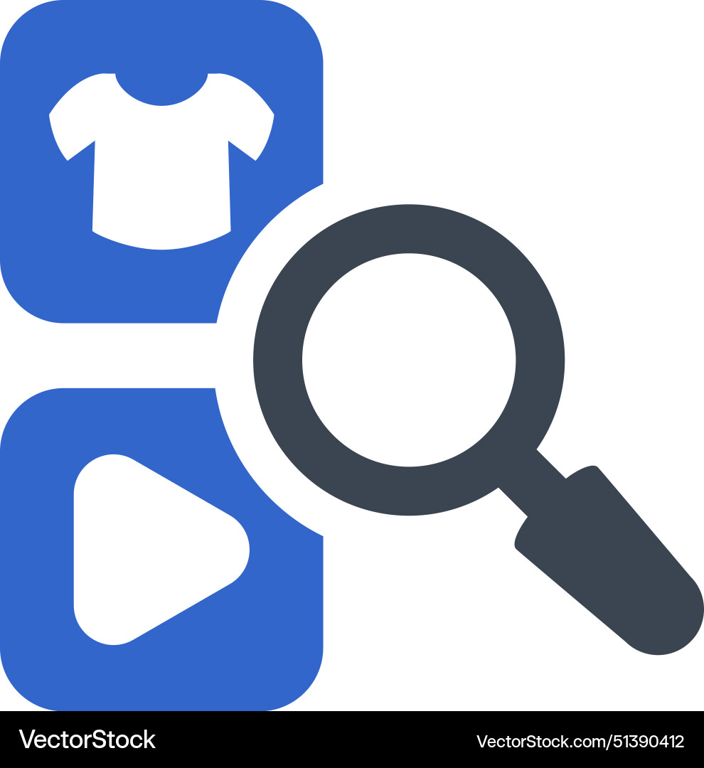 Content search icon Royalty Free Vector Image - VectorStock