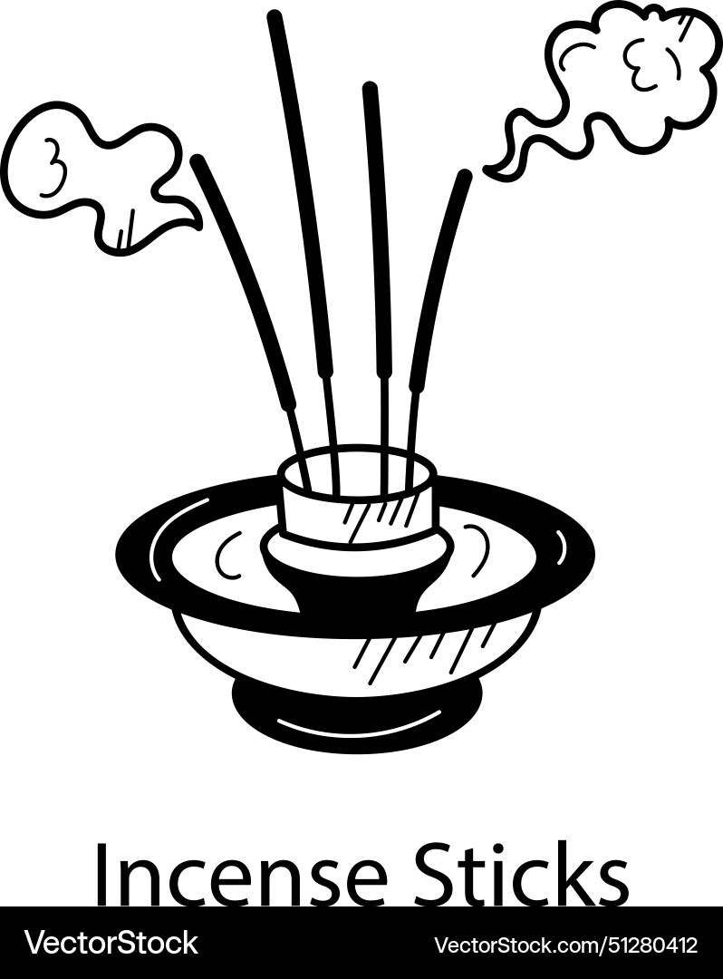 Incense sticks Royalty Free Vector Image - VectorStock