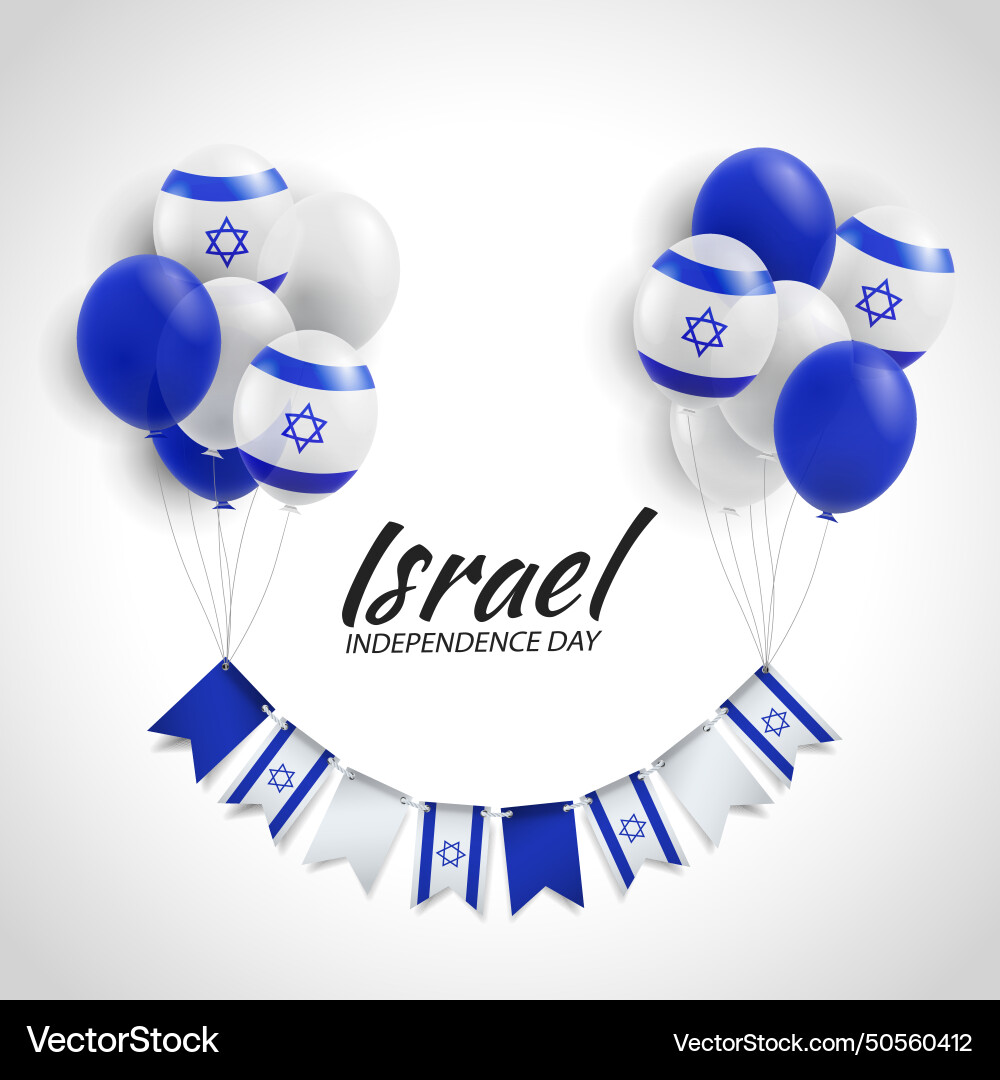Independence day of israel Royalty Free Vector Image
