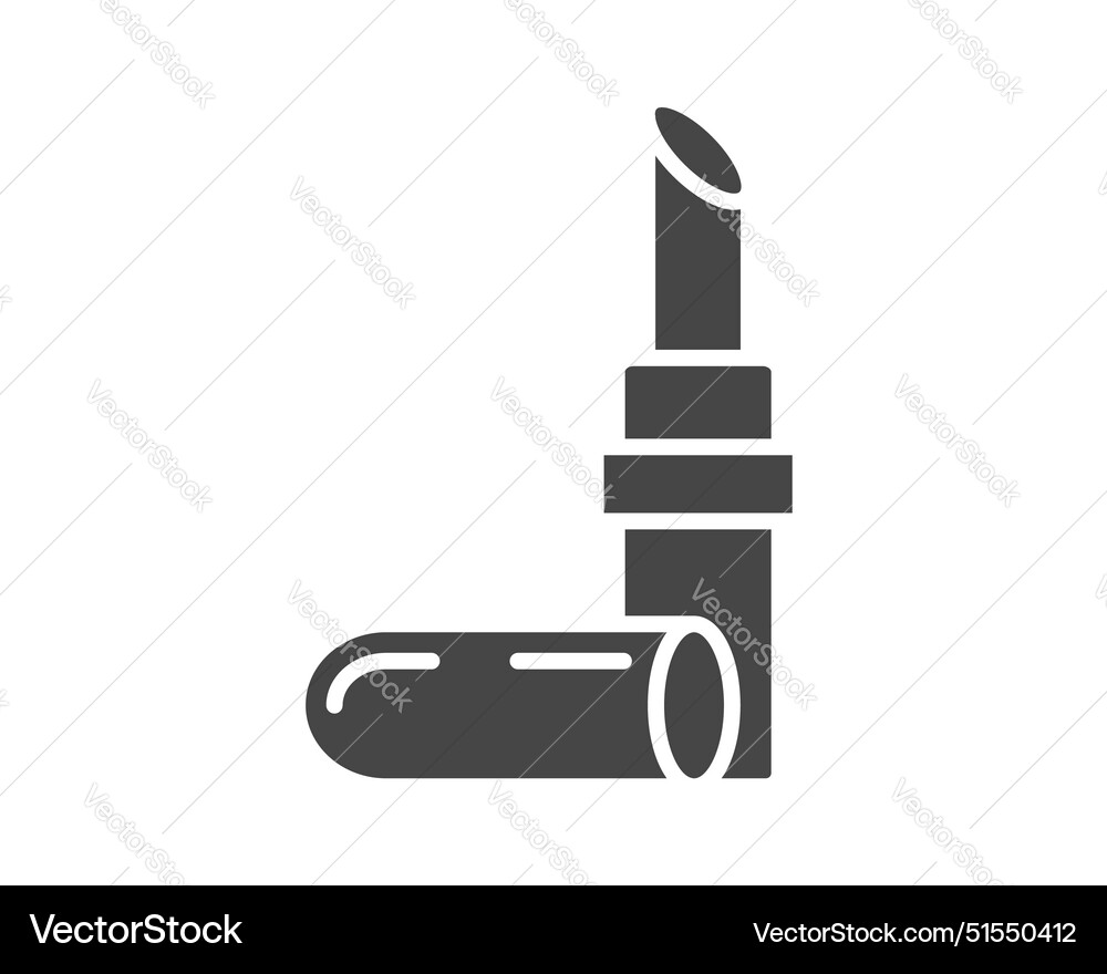 Makeup and cosmetics beauty linear graphic black Vector Image