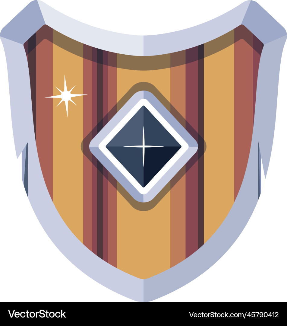 Medieval shield Royalty Free Vector Image - VectorStock