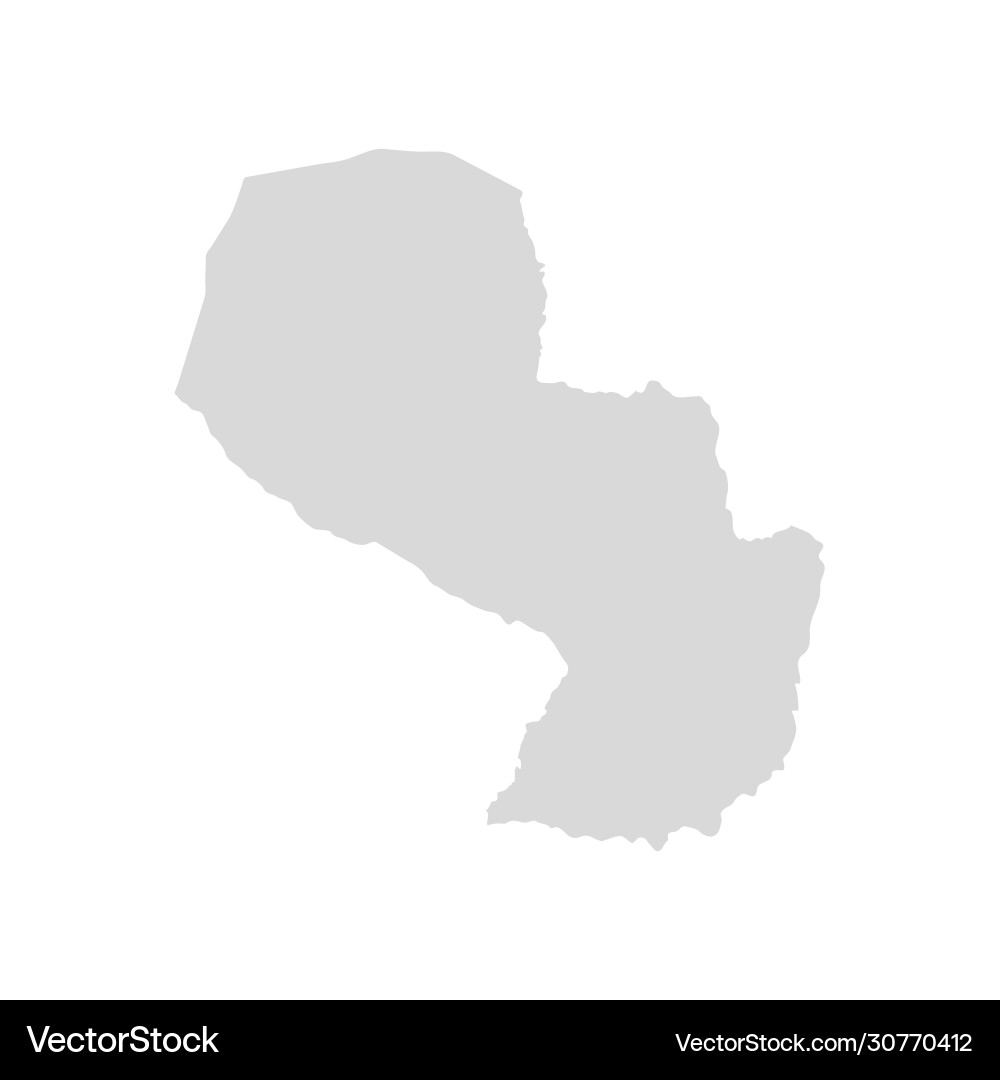 Paraguay map asuncion brazil Royalty Free Vector Image