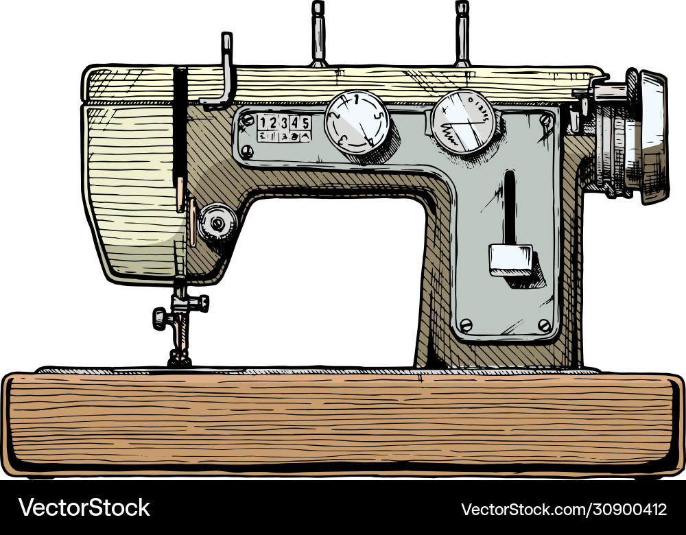 Sewing machine Royalty Free Vector Image - VectorStock