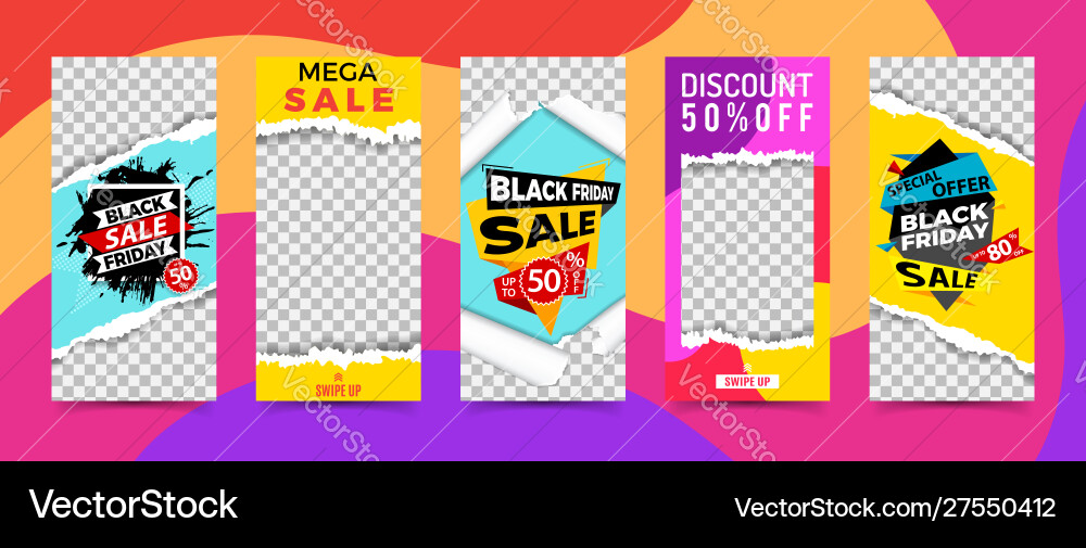 Social Media Story Frames Royalty Free Vector Image
