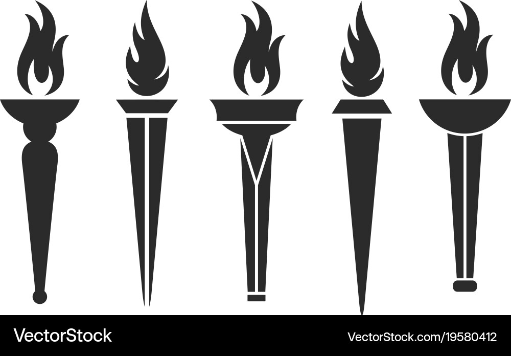 Torch Royalty Free Vector Image - VectorStock