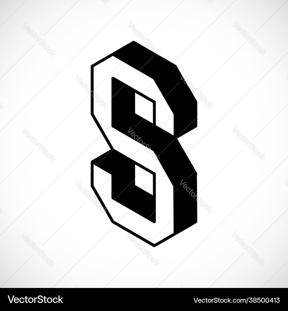 3d letter s logo icon design template element Vector Image