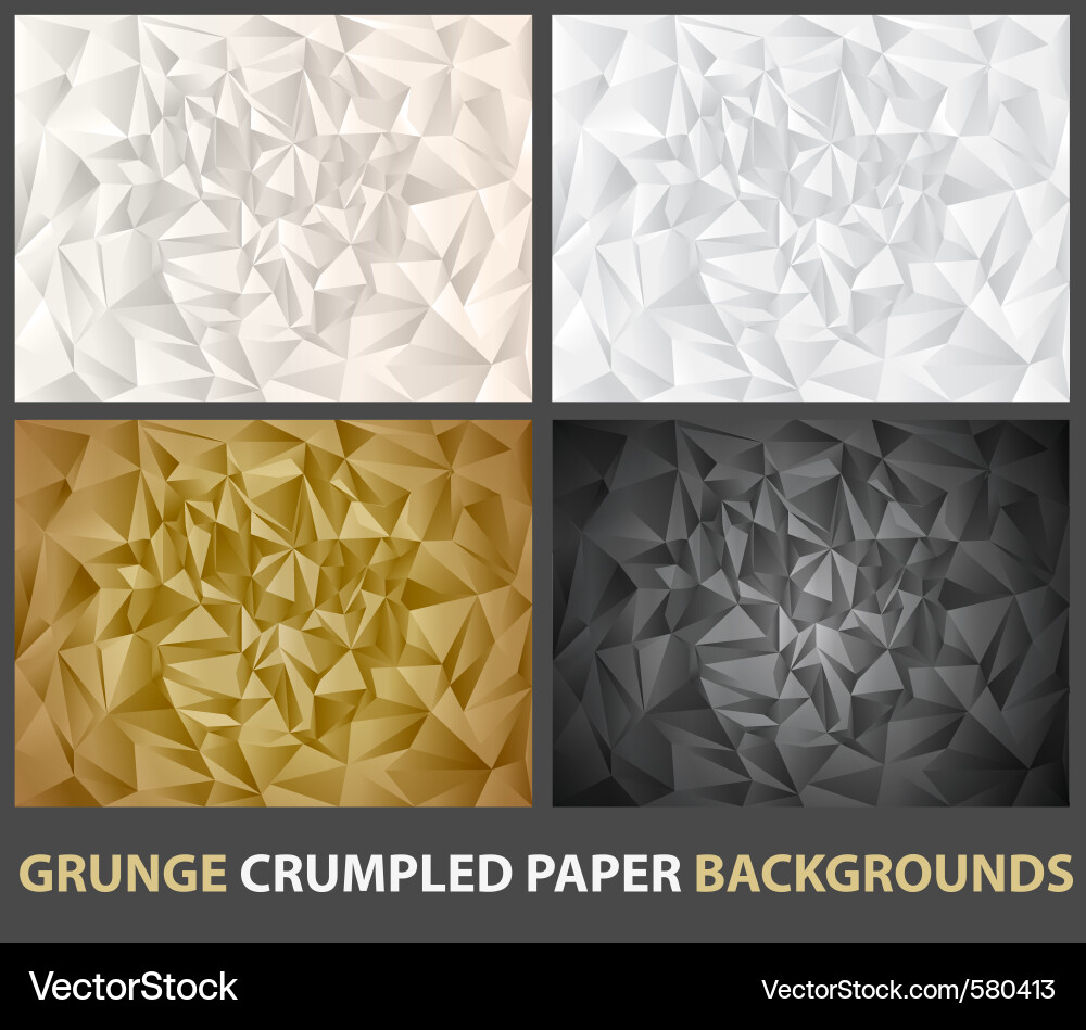 Crumbled paper Royalty Free Vector Image - VectorStock