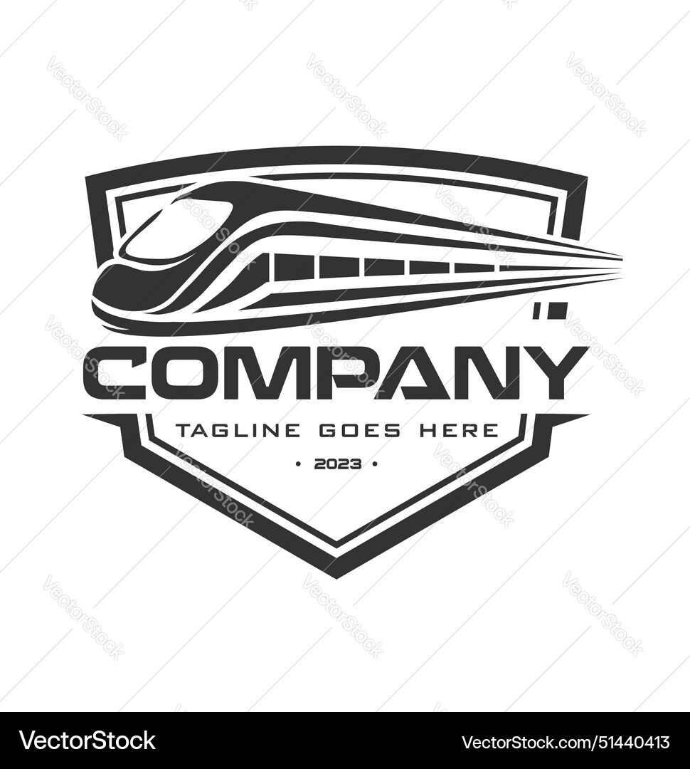 Express Train Logo Classic Train Logo Concept, Locomotive Logo Design