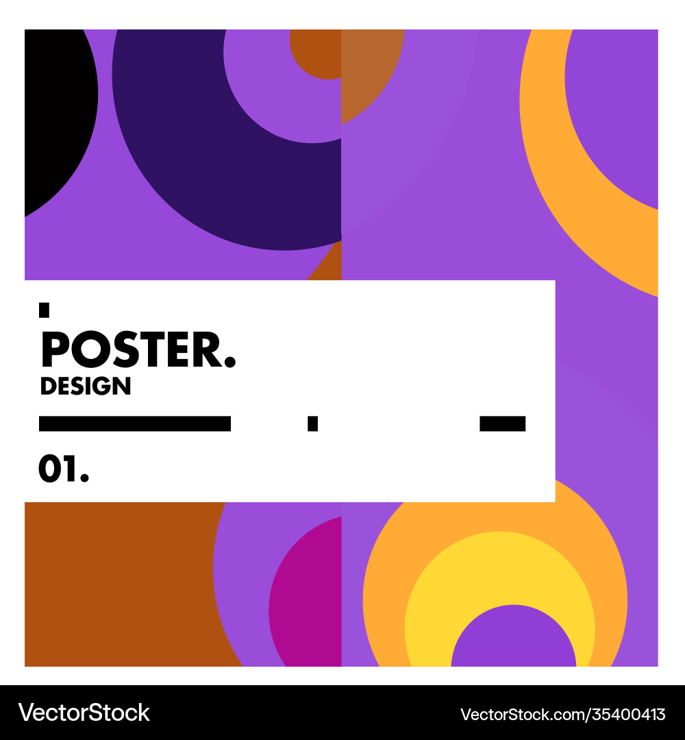 Geometric colorful pattern for poster and banner Vector Image