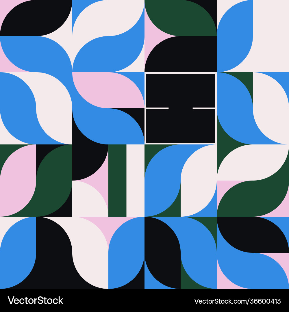 Linear shapes design geometric abstract pattern Vector Image