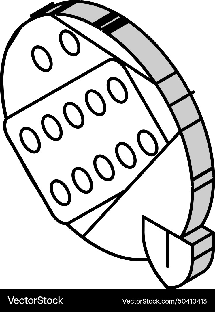 Medication safety pharmacist isometric icon Vector Image