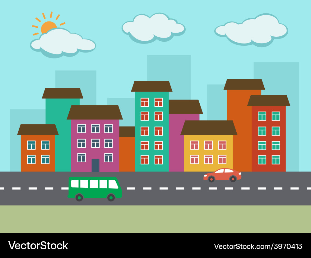 Modern Cityscape Royalty Free Vector Image - VectorStock