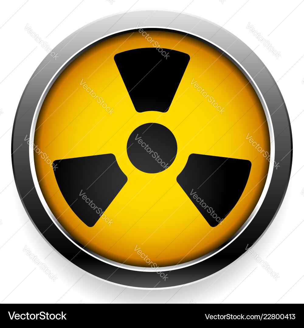 Radioactive Symbol Vector Glowing Radioactive Symbol Royalty Free