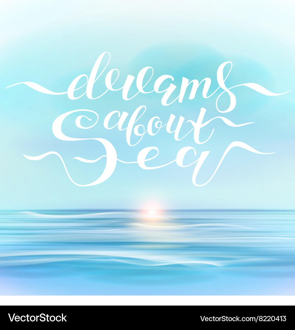 Sea landscape Royalty Free Vector Image - VectorStock