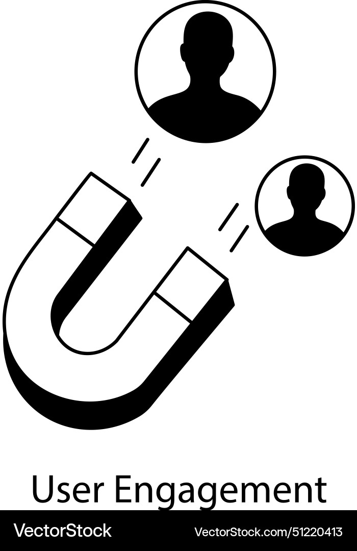 User engagement Royalty Free Vector Image - VectorStock