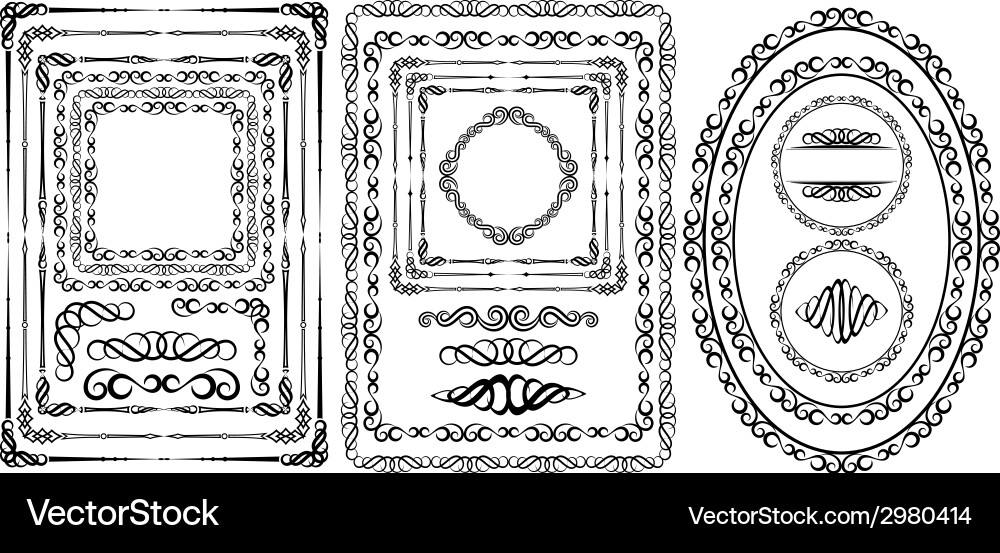 Borders and frames Royalty Free Vector Image - VectorStock