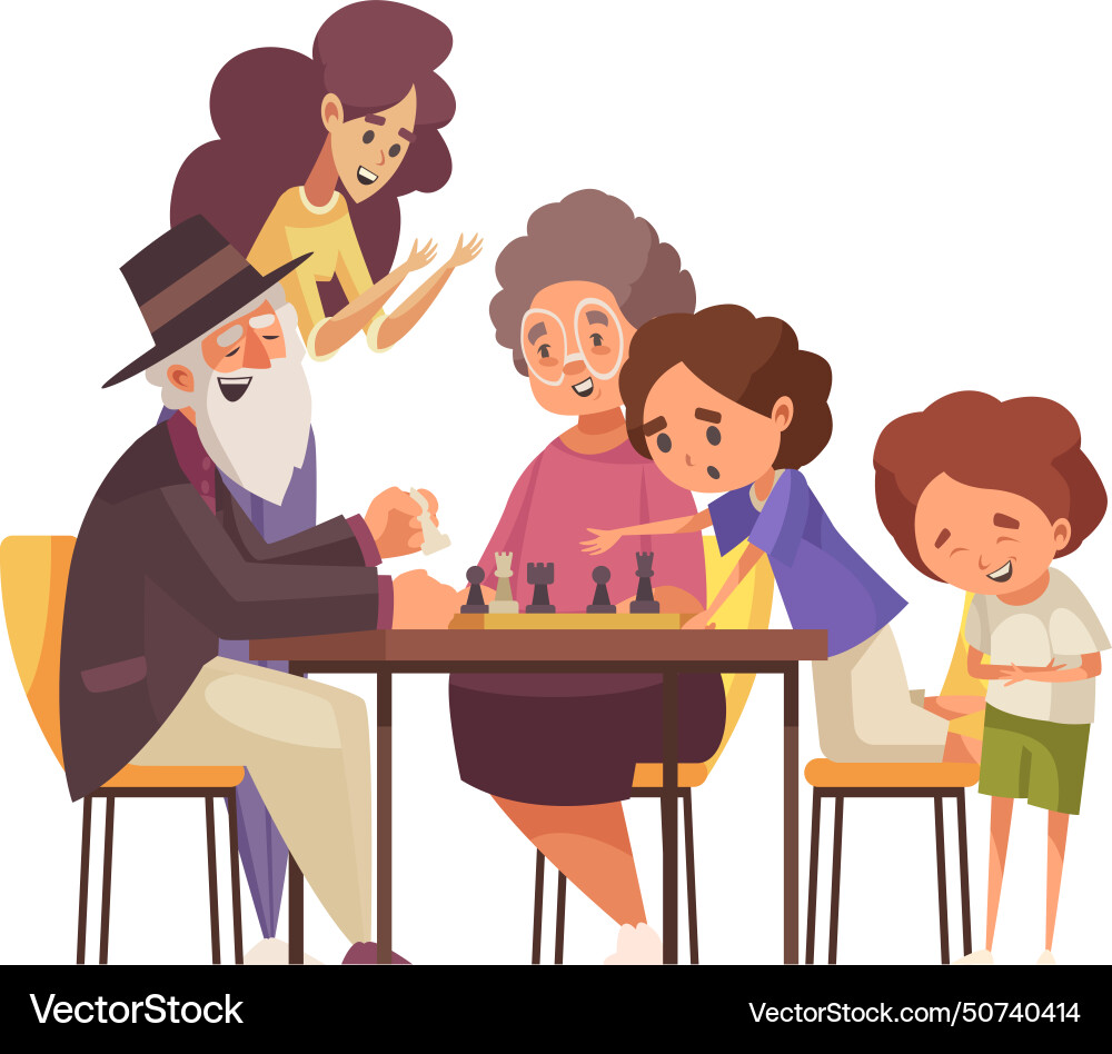 Chess cartoon Royalty Free Vector Image - VectorStock