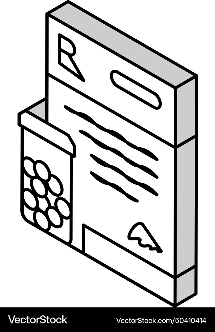 Compounding medications pharmacist isometric icon Vector Image