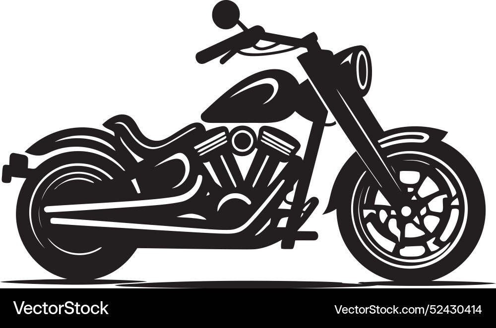 Dynamic rider chopper sketch Royalty Free Vector Image