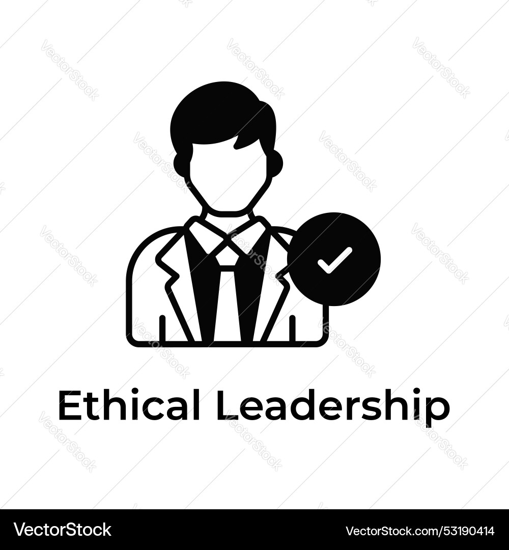 Ethical leadership Royalty Free Vector Image - VectorStock