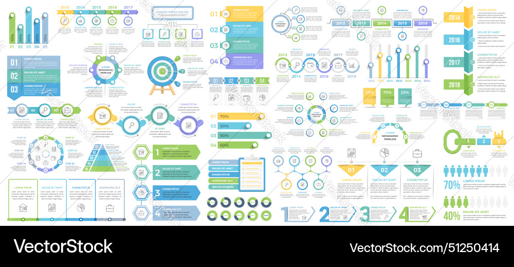 Infographic templates Royalty Free Vector Image